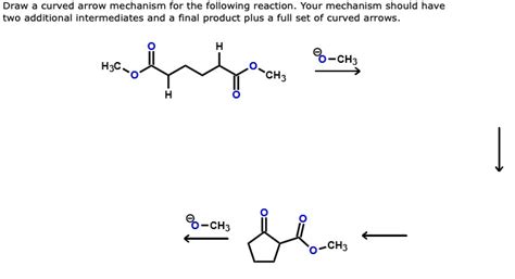 SOLVED:Draw curved arrow mechanism for the following reaction Your mechanism should have two ...