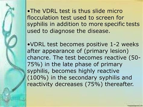 Vdrl Test For Syphilis Pptx Infectious Diseases Diseases And Conditions