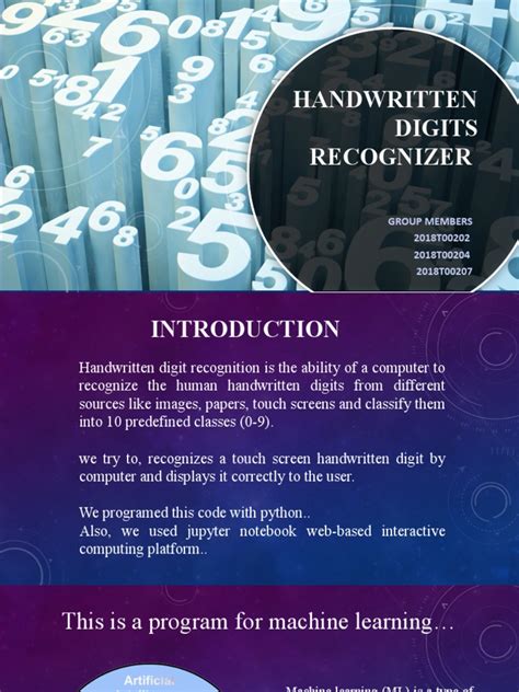 Handwritten Digits Recognizer 1 Pdf Computers
