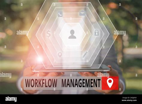 Word Writing Text Workflow Management Business Photo Showcasing The