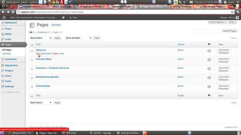 Getting Thank You For Creating With Wordpress Version 342 While Trying To Edit A Page Or