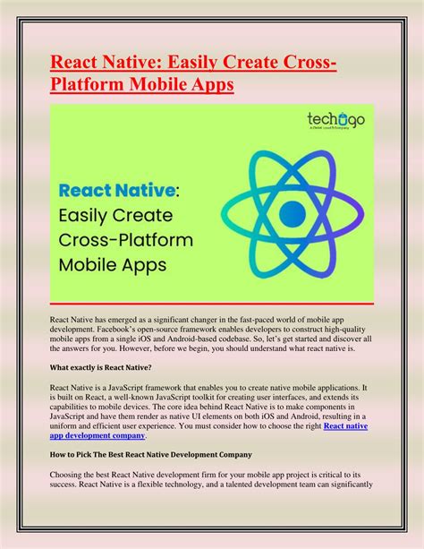 Ppt React Native Easily Create Cross Platform Mobile Apps Powerpoint