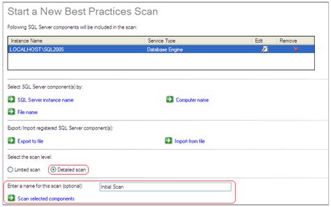 using the microsoft sql server 2005 best practices analyzer
