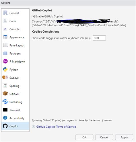 Copilot Handle Notauthorized State Issue Rstudio Rstudio Github