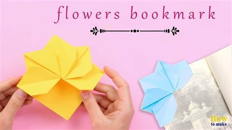 How To Make Origami Flower Corner Bookmark Rose Bookmark · How To