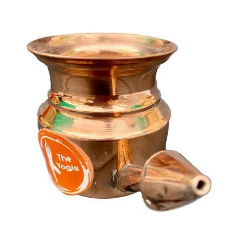 Brown The Yogis Copper Jali Neti Pot For Nasal Wash At ₹ 170piece In