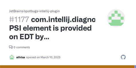 Tellijdiagnosticpluginexception Psi Element Is Provided On Edt