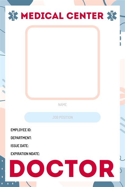 Free Printable Id Badge Template Printables Template Free