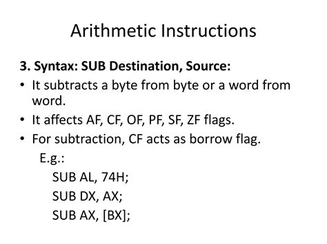 Instruction Sets Of 8086 Pptx Operating Systems Computer Software