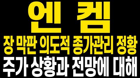 엔켐 주가전망 급락과 급반등이 이어지는 혼란스런 현 주가상황과 앞으로 전망에 대해 명확히 보시고 함께 남은 하반기 수익 더 보셨으면 합니다 Youtube