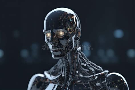 3d Rendering Artificial Intelligence Ai Research Of Robot And Cyborg