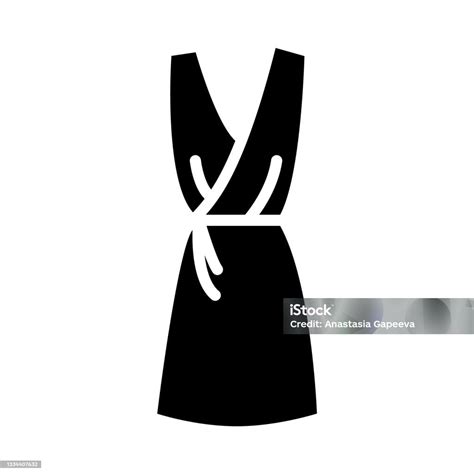 국내 여성 가운 글리프 아이콘 홈웨어와 잠옷 검은 색 채워진 기호입니다 격리된 벡터 그림 0명에 대한 스톡 벡터 아트 및 기타 이미지 Istock