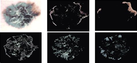 K Means Clustering An Original Image And 5 Corresponding Clusters