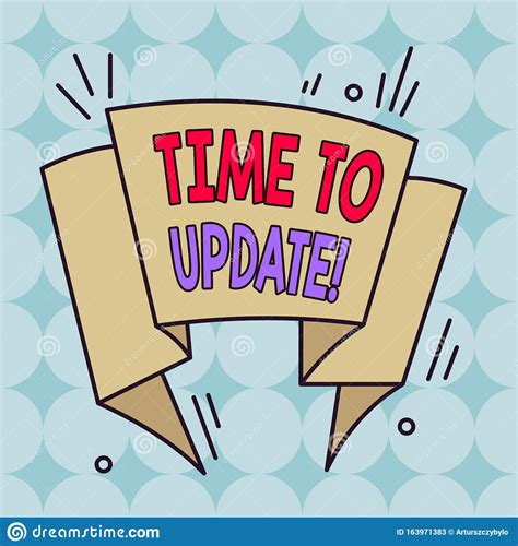 Word Writing Text Time To Update Business Concept For This Is Right