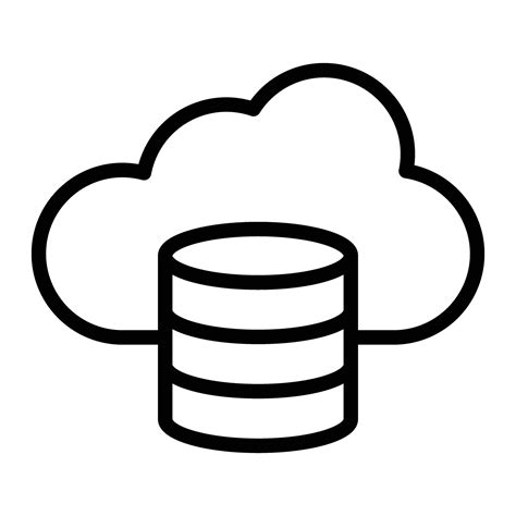 Cloud Storage Line Icon Design For Personal And Commercial Use Vector Art At Vecteezy