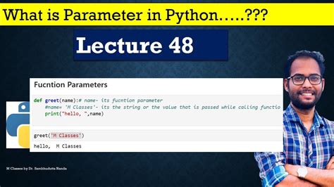 Lecture 48 What Is A Function Parameter How To Use Parameters In Function Parameter Youtube