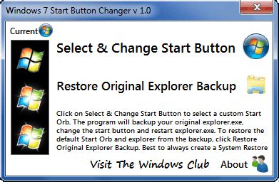 Windows 7 Start Button Changer To Change Windows 7 Start Button