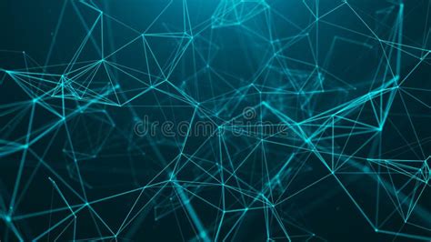 Abstract Digital Background. Big Data Visualization. Network Connection Structure. Science ...