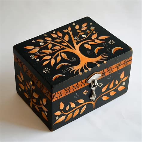 Premium Photo Frame Of Cnc Art Jewelry Box With Tree Of Life And Bird Premium Photo Frame Of Cnc Art Jewelry Box With Tree Of Life And Bird