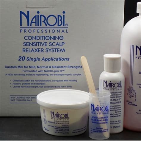 The Nairobi Professional Sensitive Scalp Relaxer Moisturizes Relax Evenly And Increases Sheen