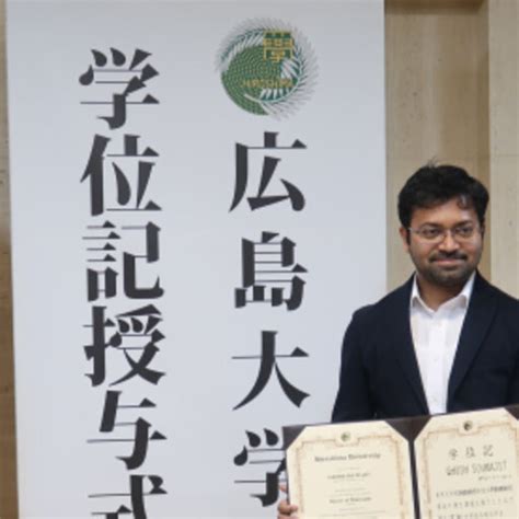 Soumajit Ghosh Doctor Of Philosophy Hiroshima University Hiroshima