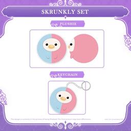 Idol Rin Penrose Skrunkly Plush Keychain Skrunkly Set Idol