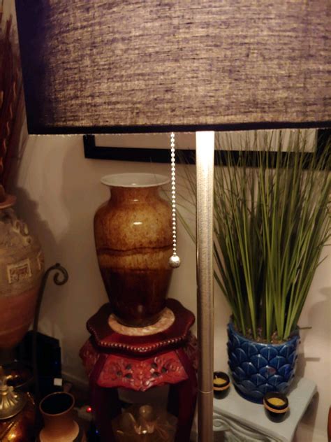 Gorgeous Intertek Floor Lamp 56 H Stainless Steel Base Indoor