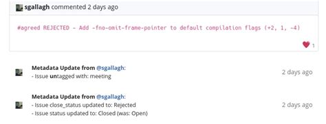 Fedoras Fesco Rejects The Idea Of Fno Omit Frame Pointer As Default