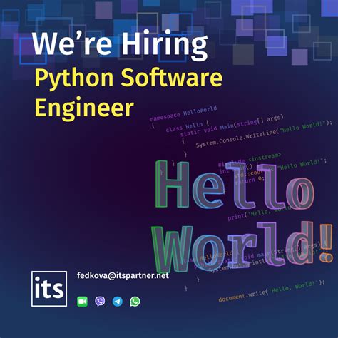 Emma Fedkova On Linkedin Itvacancy Python Aws Hire Itspoland