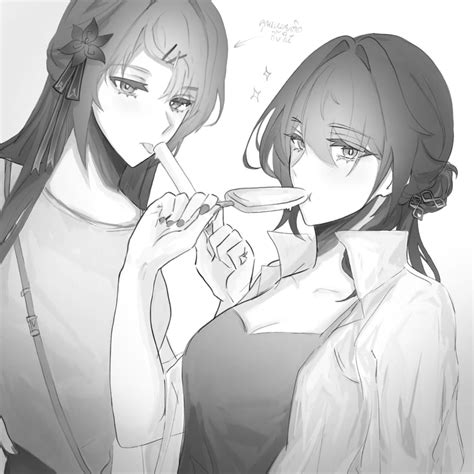 Ruan Mei And Herta Honkai And More Drawn By Aae O Danbooru