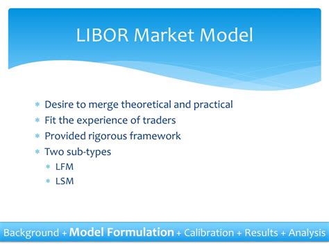 ppt libor market model specification and calibration powerpoint