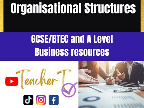 Organisational Structures Gcse Business And A Level Business Teaching Resources
