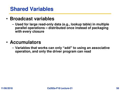 Eecs 262a Advanced Topics In Computer Systems Lecture 21 Comparison Of