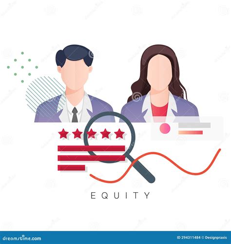 Hr Workplace Gender Equity Illustration Stock Vector Illustration