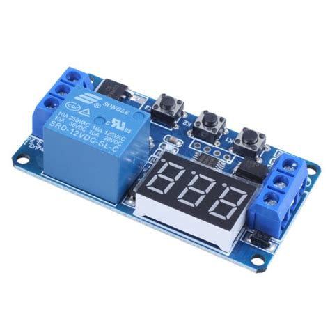 Automation DC V LED Display Digital Delay Timer Control Switch Relay Module COM R