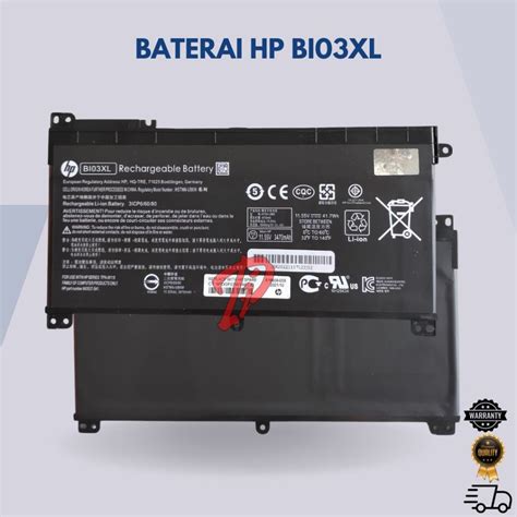 Jual Baterai Laptop Hp Pavilion X Bi Xl Original Shopee Indonesia