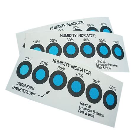 China Customized Hic Humidity Indicator Card Manufacturers Suppliers Factory Wholesale