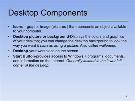 Windows 7 Interface Pptx Operating Systems Computer Software And Applications