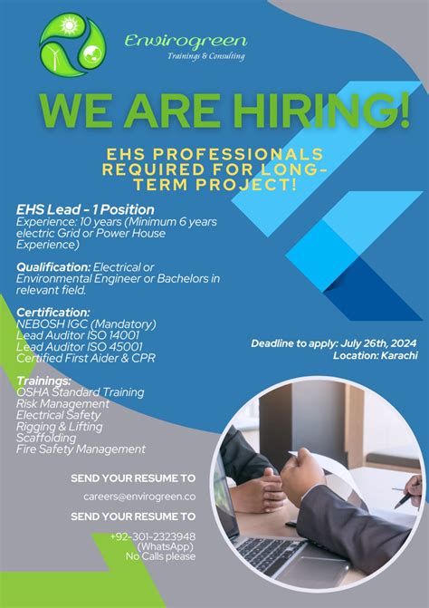 Ali Raza Memon Empsc® On Linkedin Ehslead Karachi