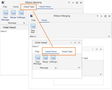 Ribbon Merge In Wpf Ribbon Control Syncfusion®