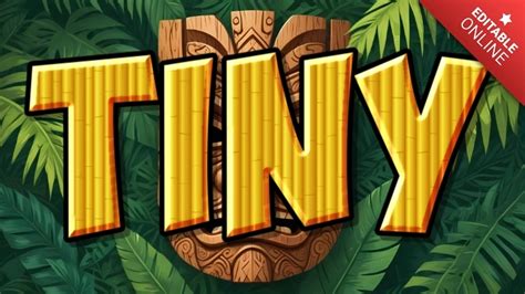Tiny Tiki Text Effect Generator