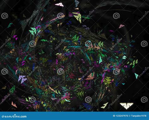 Abstract Fractal Digital Effect Science Magic Template Future Wallpaper