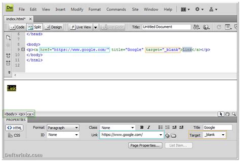 html ile yazıya link vermek ve yeni pencerede açmak