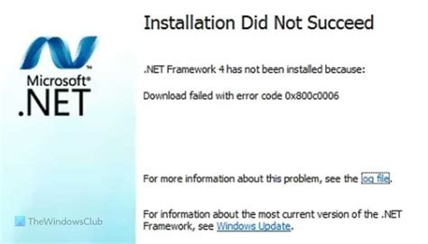Fix Net Framework Error 0x800c0006 On Windows 11