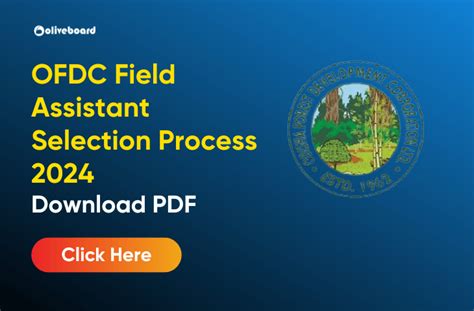 Ofdc Field Assistant Selection Process 2024 Check Details
