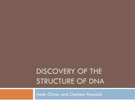 PPT Discovery Of The Structure Of Dna PowerPoint Presentation Free Download ID