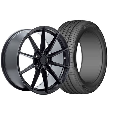 Complete Wheel Set Of Jr Sl02 Black With Summer Tyres