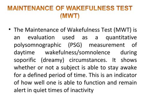 Multiple Sleep Latency Test Mslt And Maintenance Of Wakefulness Test