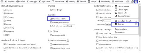 Css How Can I View User Agent Specific Stylesheets In Ff Stack