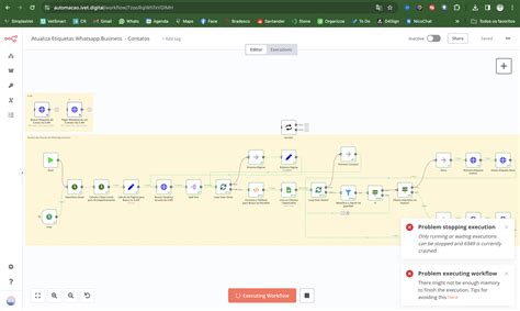 Problem Executing Workflow There Might Not Be Enough Memory To Finish